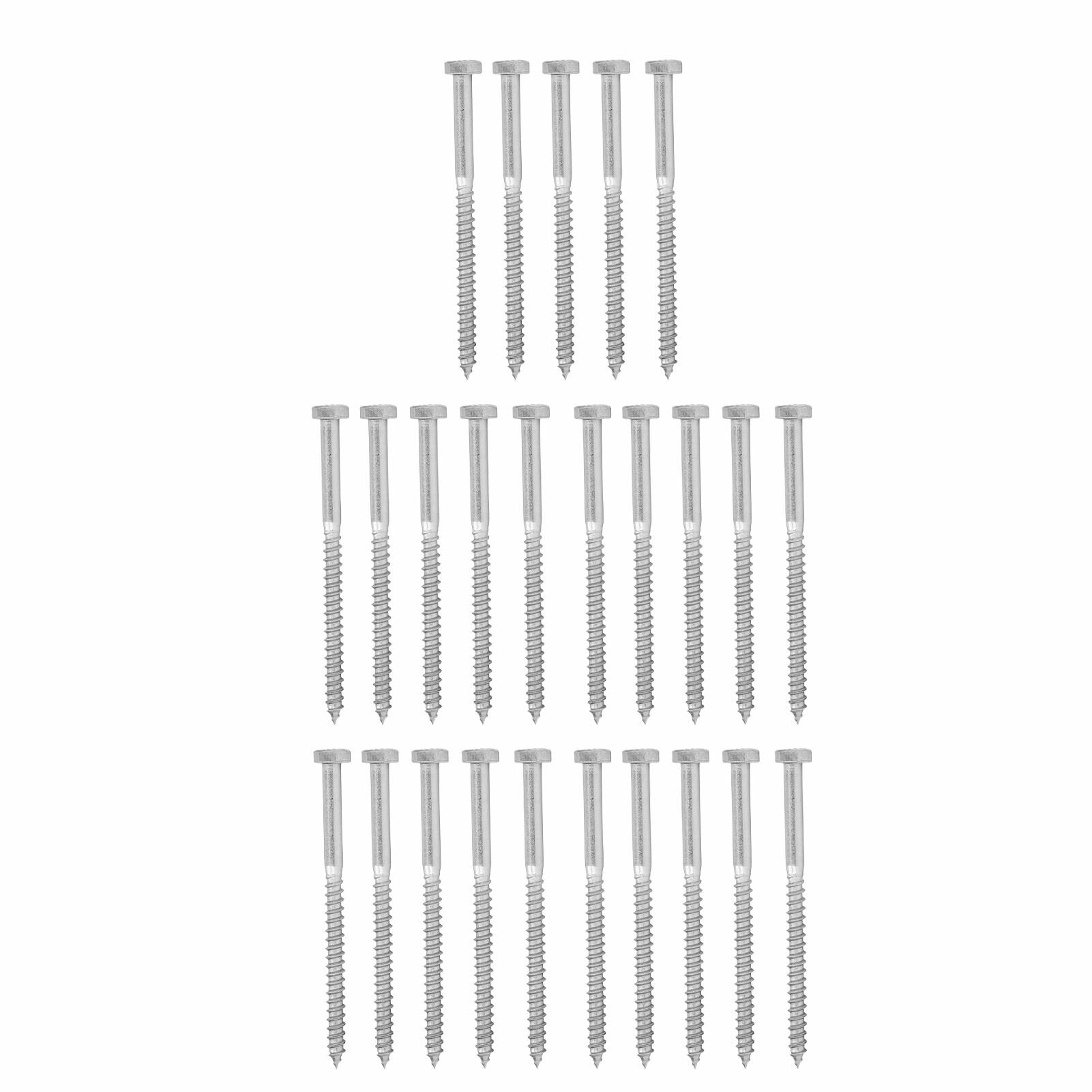 Болты с неполной резьбой из нержавеющей стали 304, саморезы по дереву с шестигранной головкой M6x90