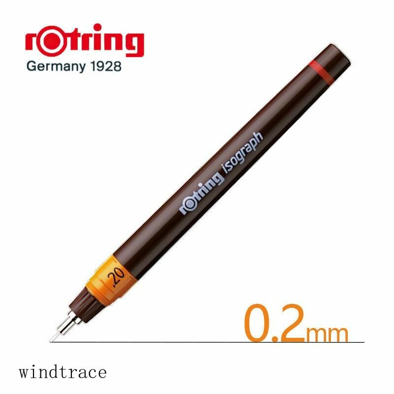 Изограф Rotring 0,2 мм, пластик. корпус Professional Contour Pen