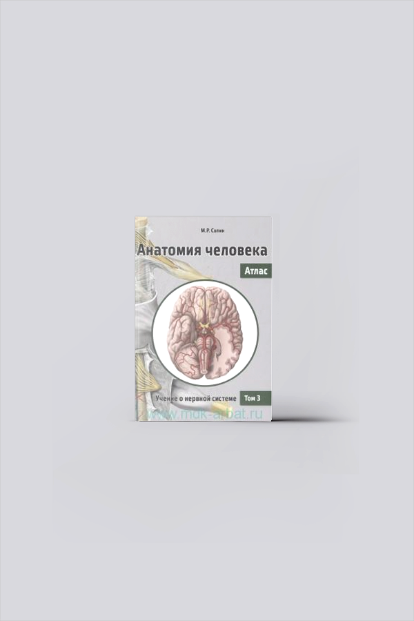 Анатомия человека. Атлас : учебное пособие. В 3 т. Т.3. Учение о нервной системе | Сапин, М. Р.
