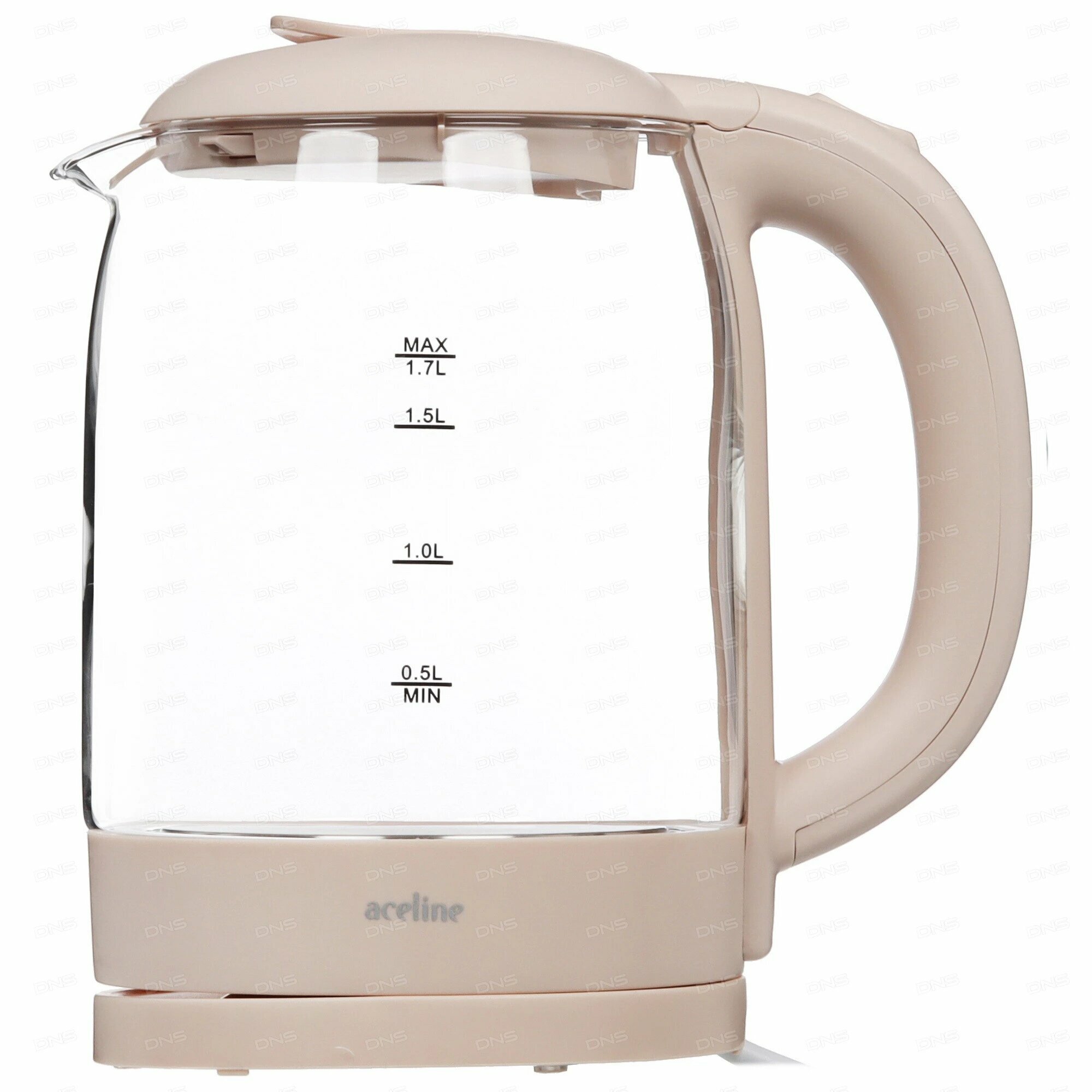 Электрочайник Aceline EK-P2000W, 1,7 л, мощность 2000Вт, бежевый