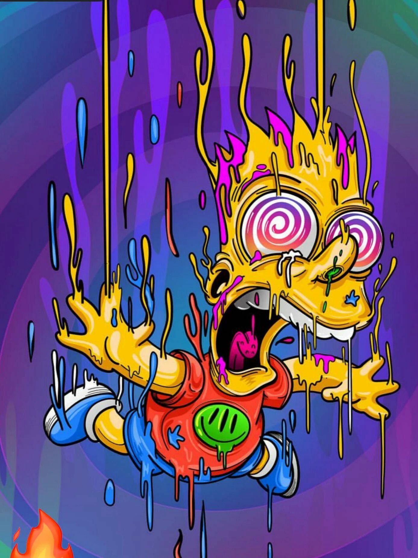 Алмазная картина "Симпсоны" алмазная огранка 40х50 см,40X50CM, белый