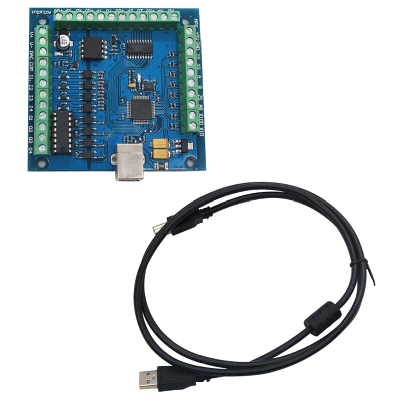 CNC MACH3 USB 4 оси 100 кГц USB ЧПУ плавный шаговый контроллер движения плата управления Breakout для DIY мини ЧПУ гравировальный станок