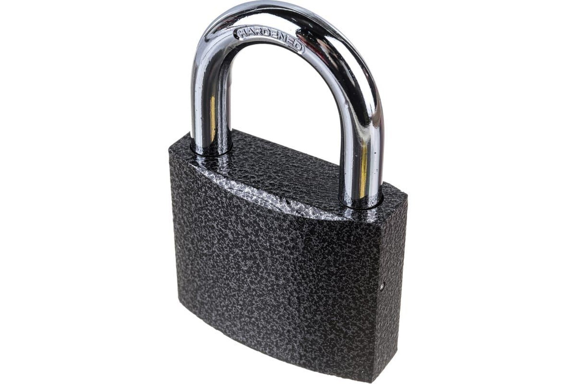 Навесной замок STAYER 37160-60, 60 мм, дисковый, черно-серый