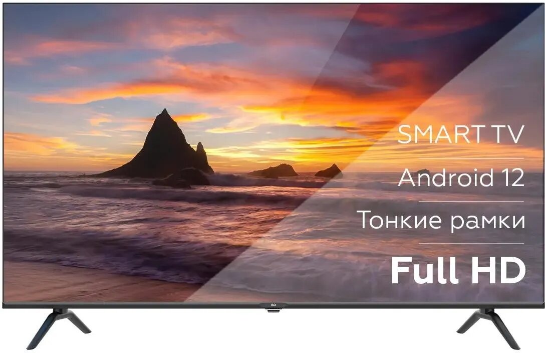 86206886 / 40" Телевизор BQ 40FS36B, FULL HD, черный, смарт ТВ, Android