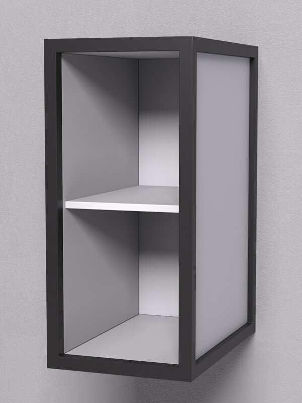 Антресоль узкая, глубокая А-04 "стронг" в стиле лофт, Серый. Производитель товара - компания Westcom.