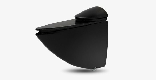 Полкодержатель KL-108 BN (мат. черный)) Размер: 7x5,5x3 см