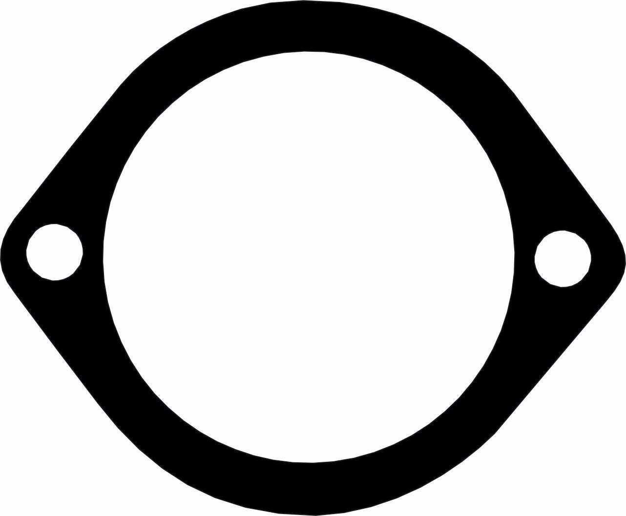 Прокладка генератора Урал 650 (черная, толщина 0,5 мм)