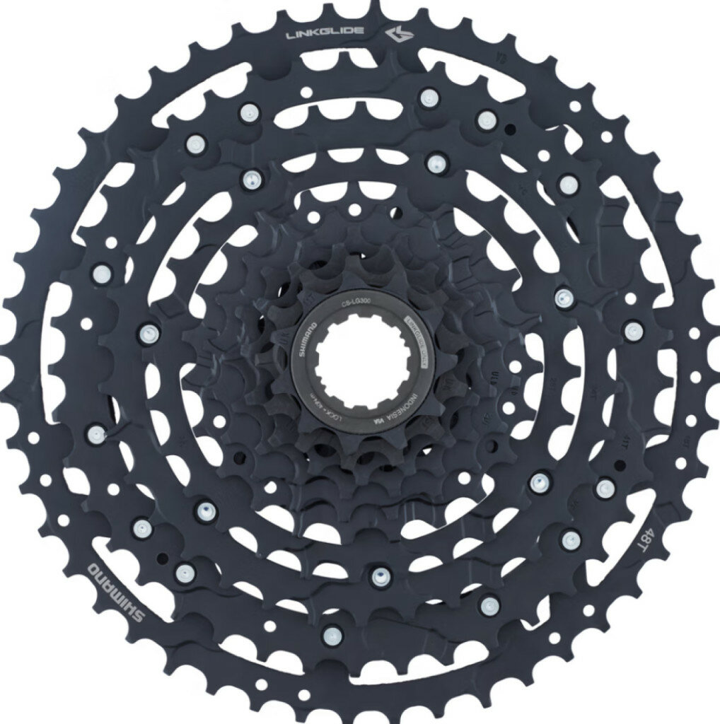 Кассета SHIMANO CUES CS-LG300 10 ск, 11-48Т, б/уп, ACSLG30010148