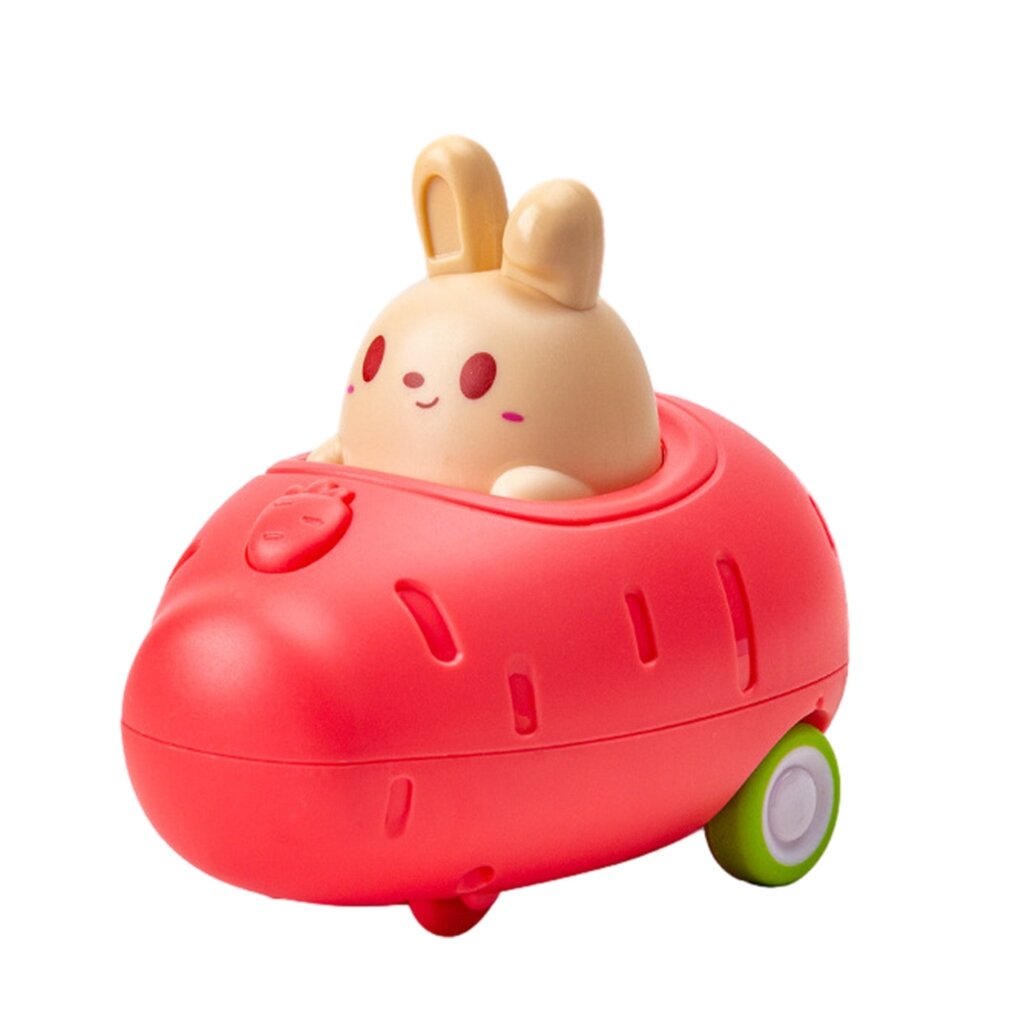 Детская инерционная тяга назад для нажатия на игрушечную машинку-red radish