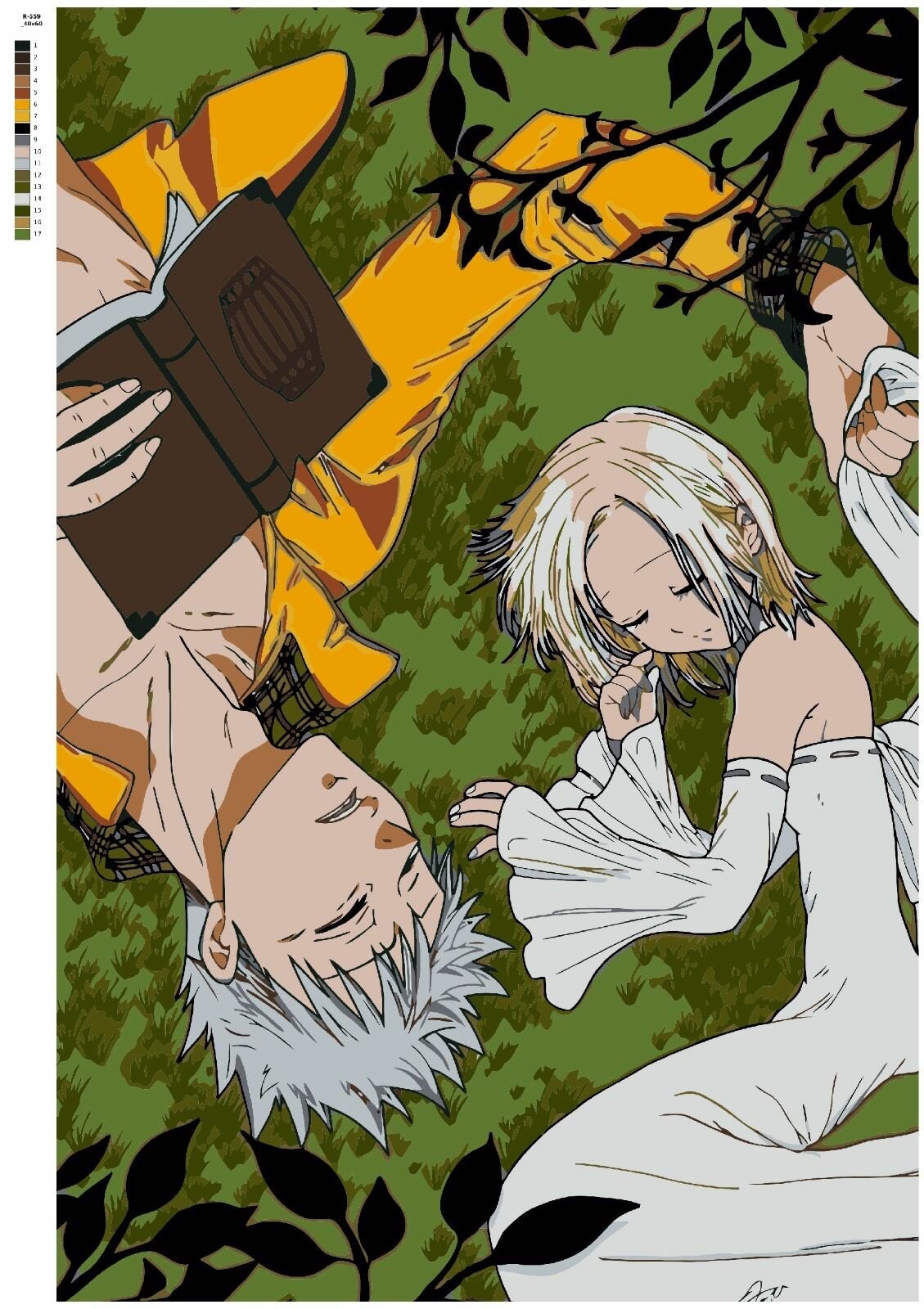 Картина по номерам R-559 "Аниме - Семь смертных грехов" 60х90 см