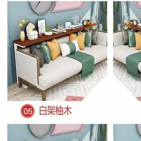 Консольный деревянный столик compact wood, за диваном, ширина 120 см, глубина 20 см, высота 100 см