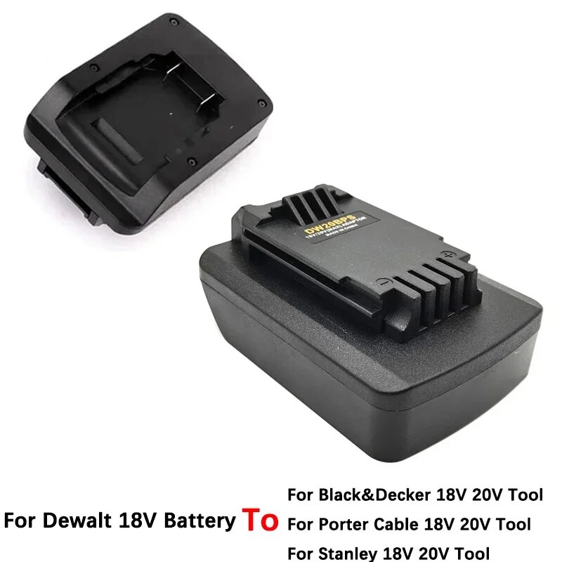 Адаптер-переходник для батареи Dewalt 18 В 20 В, литиевая батарея для Black & Decker, кабель Porter для электроинструмента Stanley 18 В 20 В