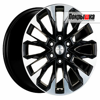 Диски литые Khomen KHW2010 8.0х20/6х139.7 D95.1 ET45.0, Black-FP