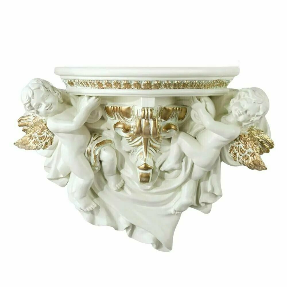 Настенное украшение "Ангел", скандинавский стиль, бежевое, 34x27x16 см