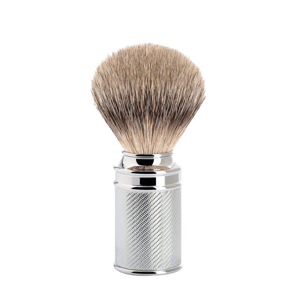 Помазок MUEHLE TRADITIONAL, барсучий ворс высшей категории Silvertip, хром (091 M 89)