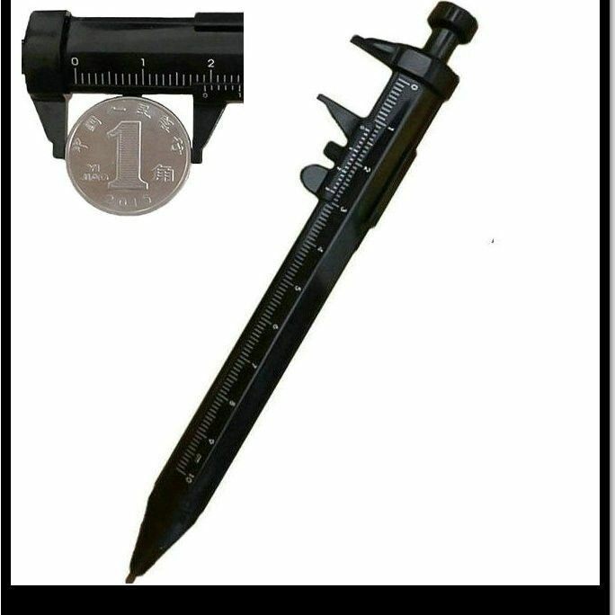 Многофункциональная гелевая ручка 1,0 мм штангенциркуль роликовый шариковый канцелярский шариковые ручки синего цвета