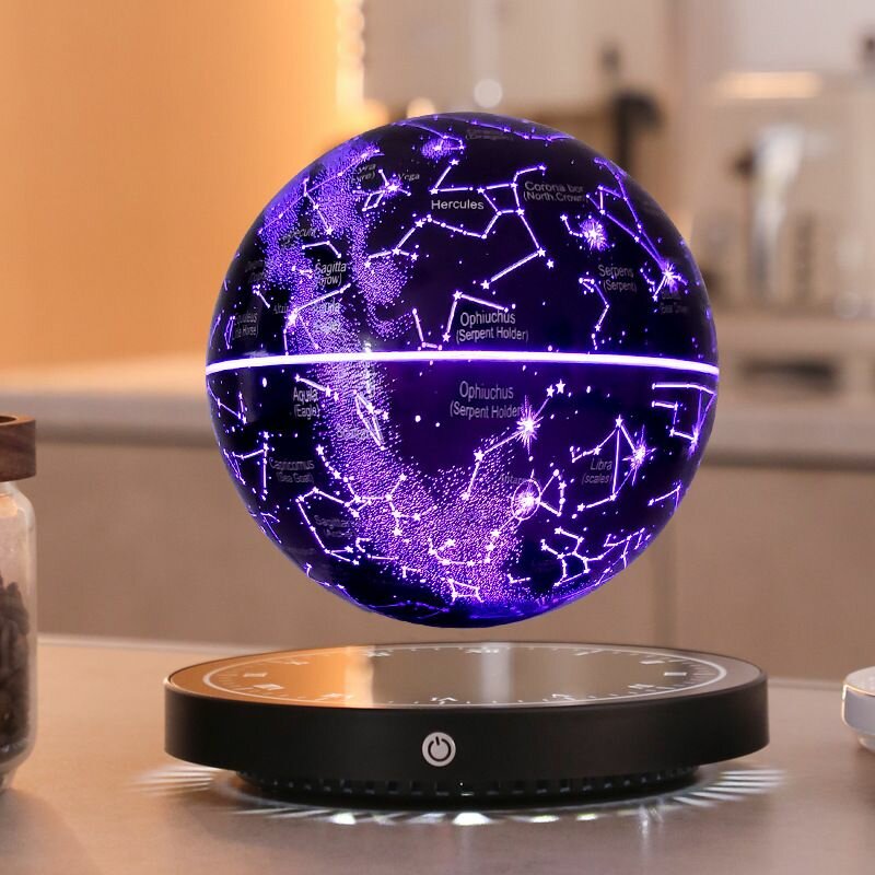 HCNT Подвесной глобус Starry Sky с подсветкой на круглой подставке (D-14см)