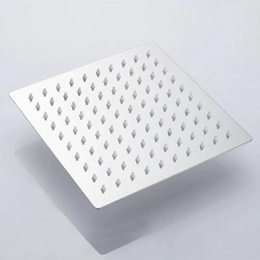 Лейка верхнего душа Potato P104-30 на шарнире квадратная 300 мм, нержавейка