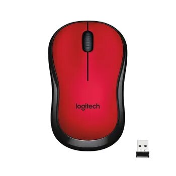 Мышь беспроводная x Беспроводная M220 Silent Red - 910-004897, красный