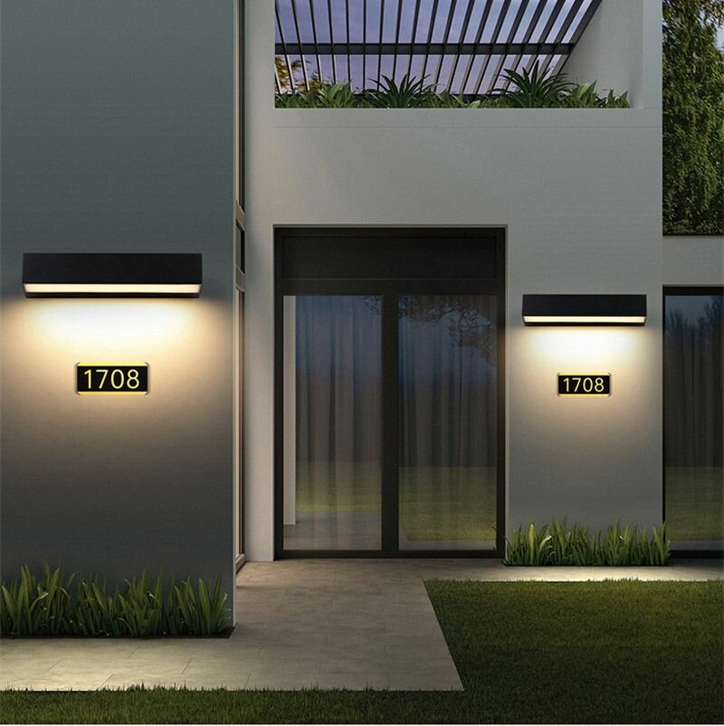 12W 20CM IP65 Водонепроницаемый внешний настенный светильник для освещения балкона, сада, улицы, светодиодное бра