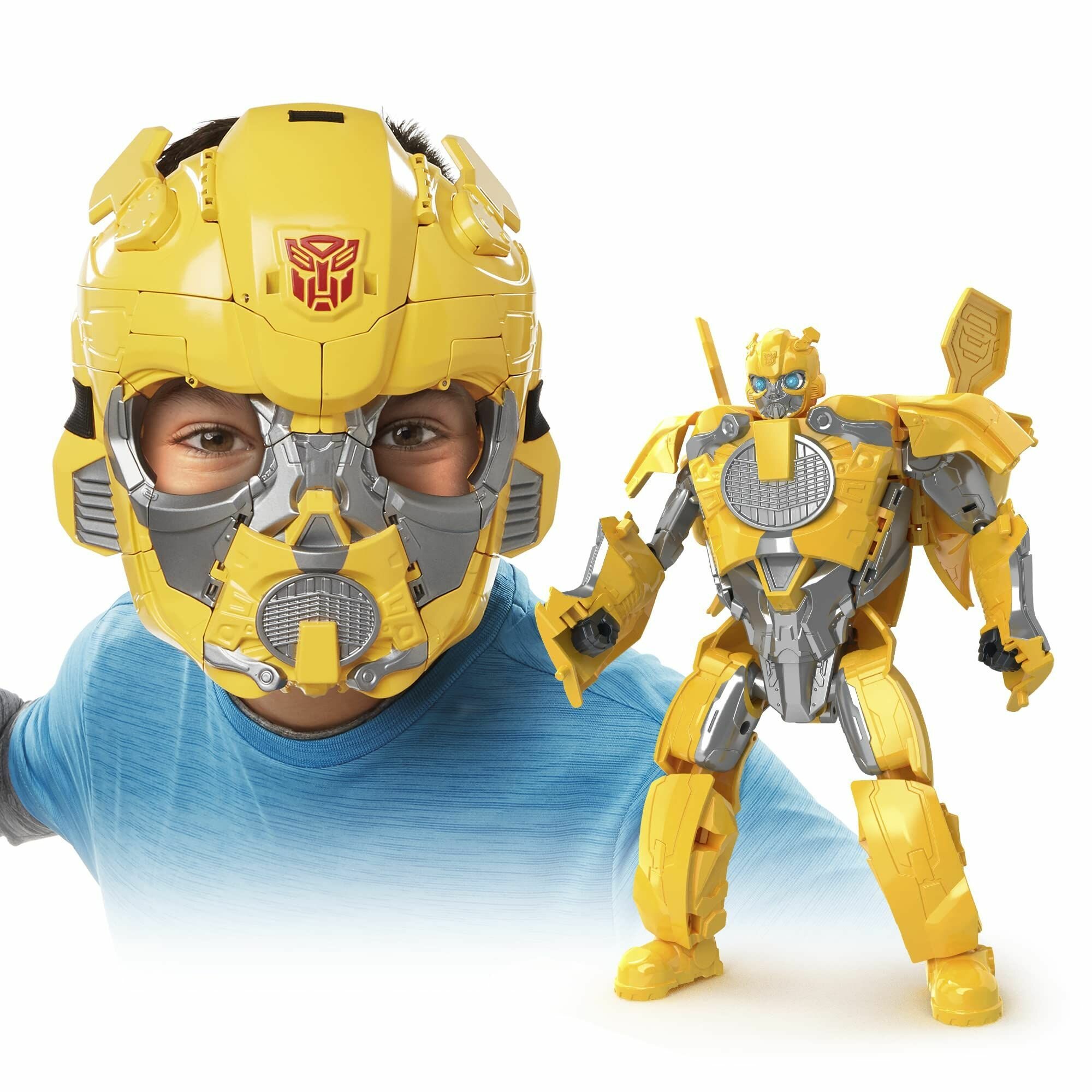 Hasbro Игрушки-трансформеры фильм "Восстание чудовищ" Маска-трансформер шмель 2-в-1