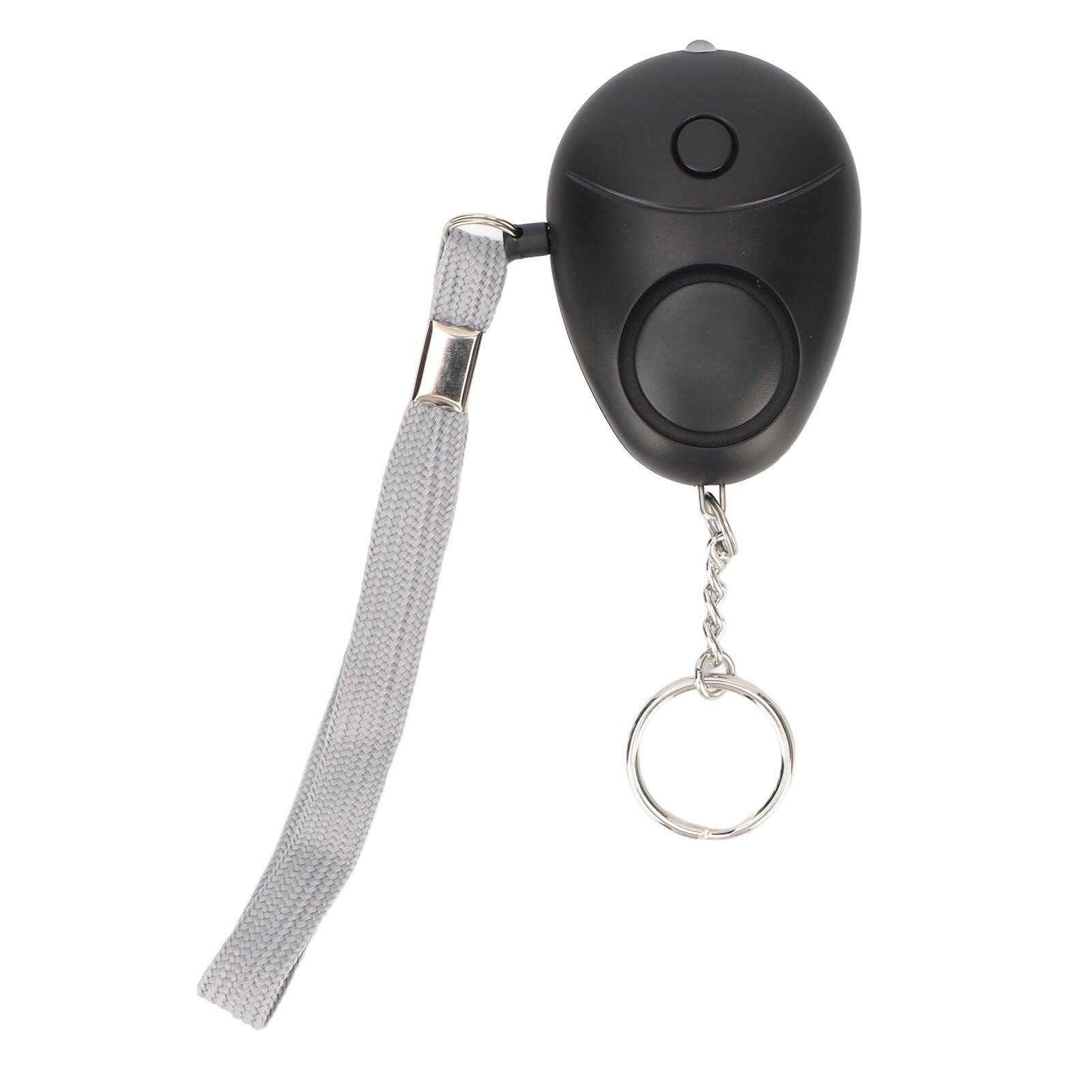 Безопасная звуковая персональная сигнализация, портативная аварийная сигнализация 130 дБ со светодиодной подсветкой для женщин, мужчин, детей, пожилых людей, черная