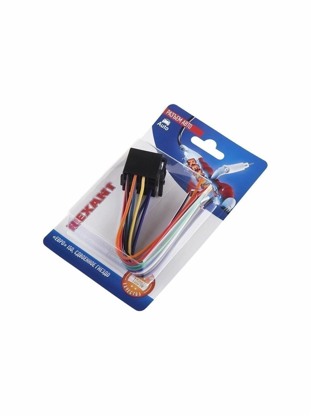 Разъем для автомагнитолы "Евро" ISO, гнездо сдвоенное, (1шт.) REXANT 06-0126-C 1шт.