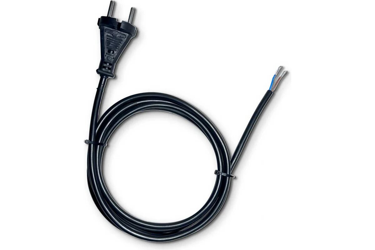 PROGIX сетевой кабель 3 м с универсальной вилкой ПВС 2x0.75 черный PG009 для дома