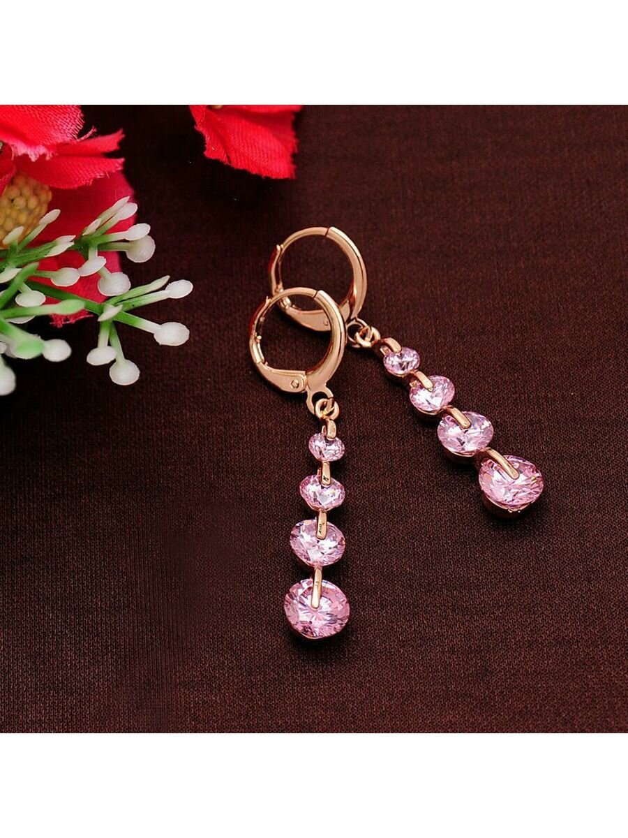 Серьги, фианит