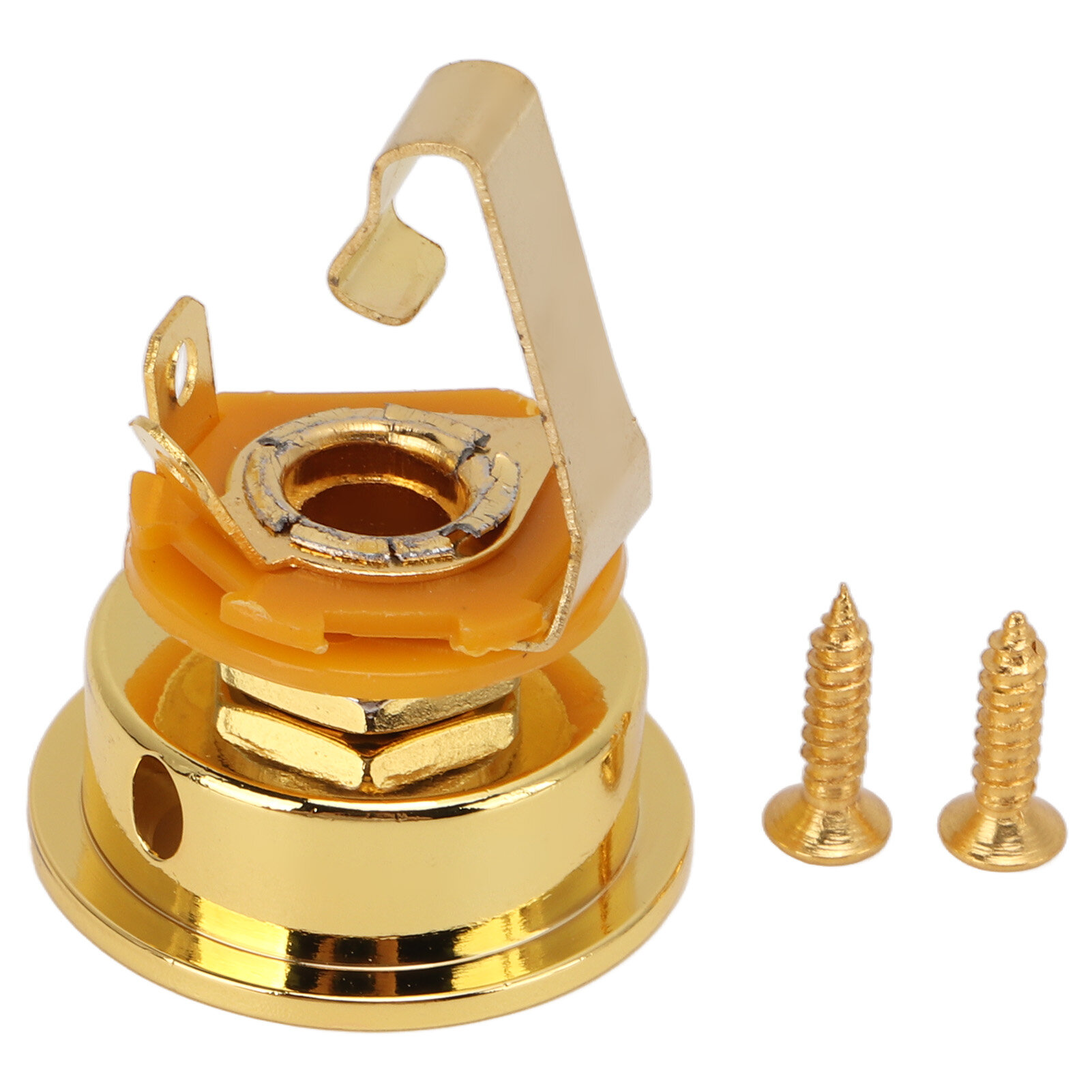 Гитарный стереовыход, утолщенный круглый чашеобразный металлический выходной разъем для электрогитары TL, золотистый