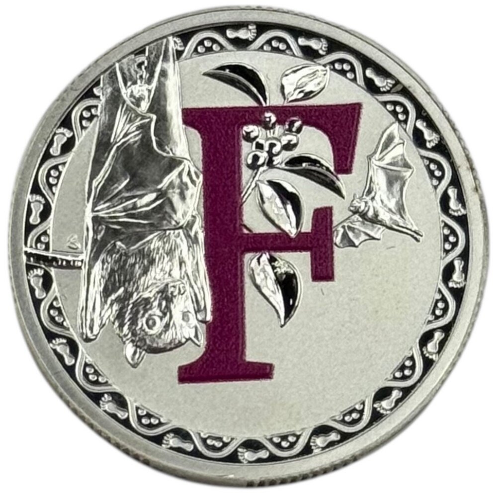 Австралия 1 доллар 2016 г. (Английский алфавит - Буква F) (Ag) (Proof)