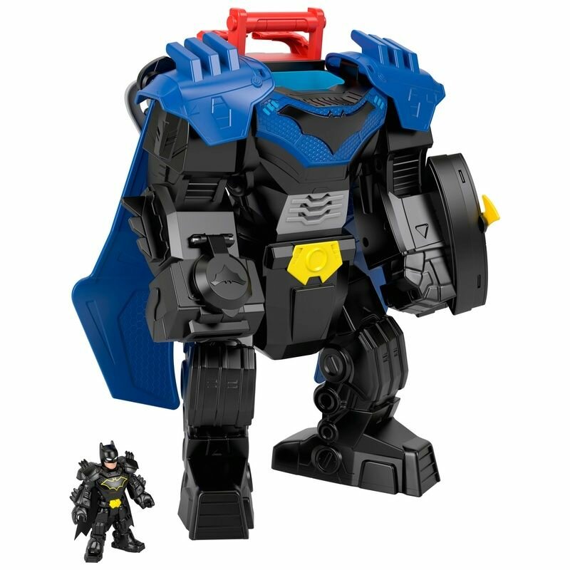 Фигурка Бэтмена и Робота Fisher-Price Imaginext DC Super Friends Metal Force Set Batman Flight Mech