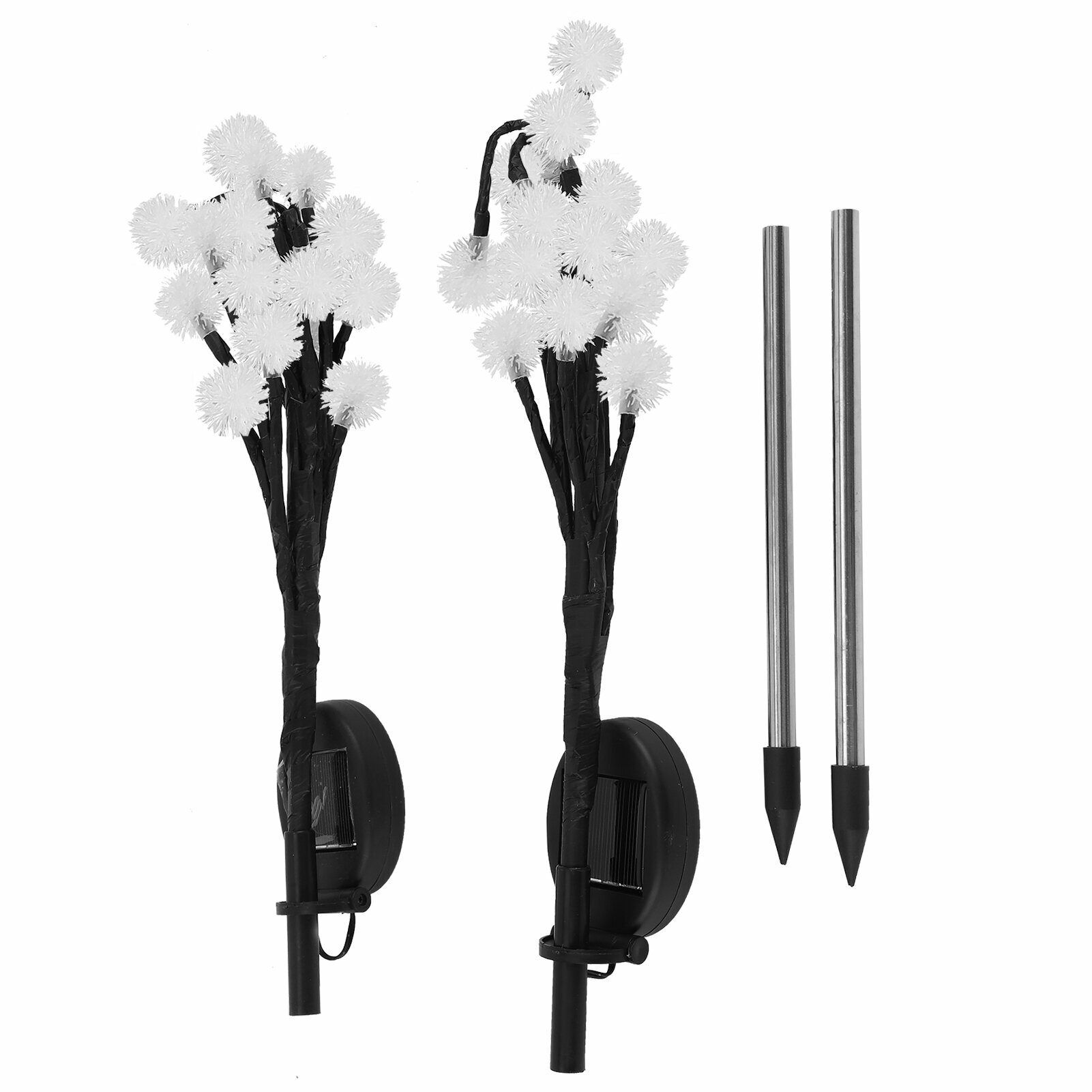 20LED гирлянды на солнечных батареях, уличная лампа-одуванчик, украшение для сада и лужайки, теплый свет