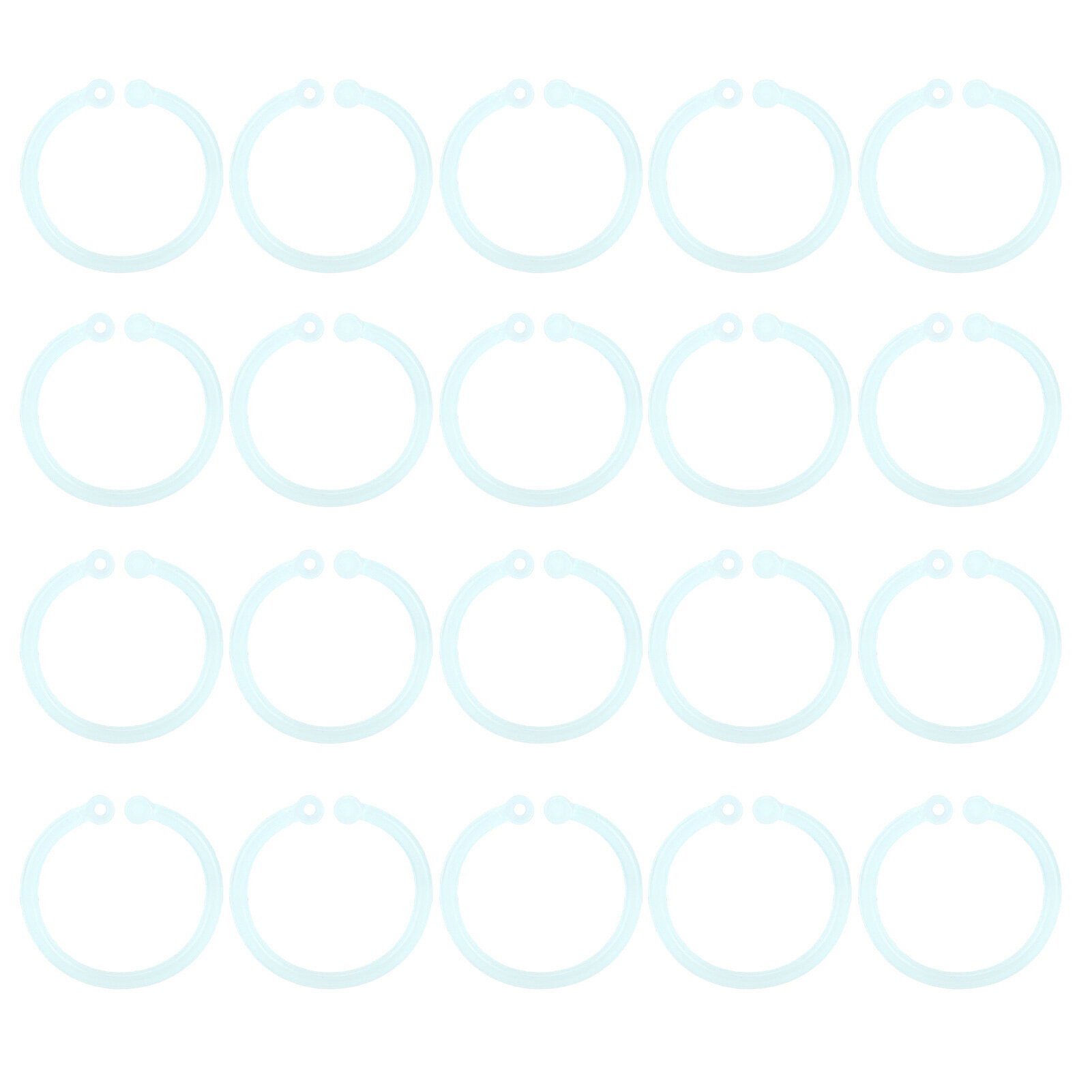 20 шт. Пластиковые кольца прозрачные гибкие кольца для переплет