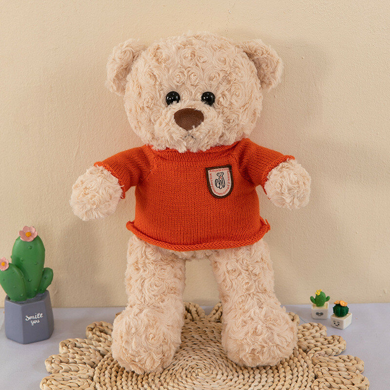 Delightful and snuggly heart bear stuffed toy available in various colors for kids, brown