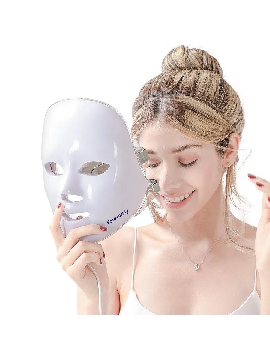 Светодиодная маска KiNgrinder LED, 7 цветов, таймер, для всех типов кожи