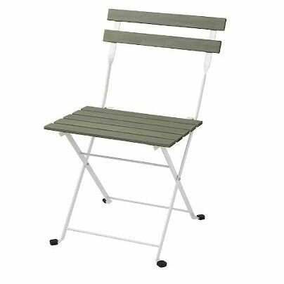 TARNO IKEA Стул садовый складной белый / зеленый