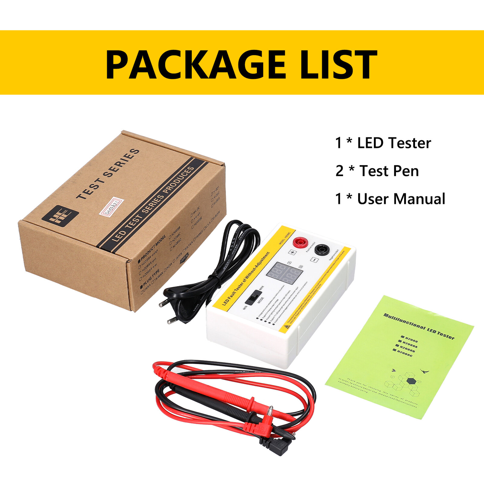 Портативный тестер для обслуживания светодиодов, детектор неисправностей, инструмент для ремонта подсветки телевизоров, многофункциональный прибор для измерения параметров ламп, светодиодных ламп и светодиодных лент.
