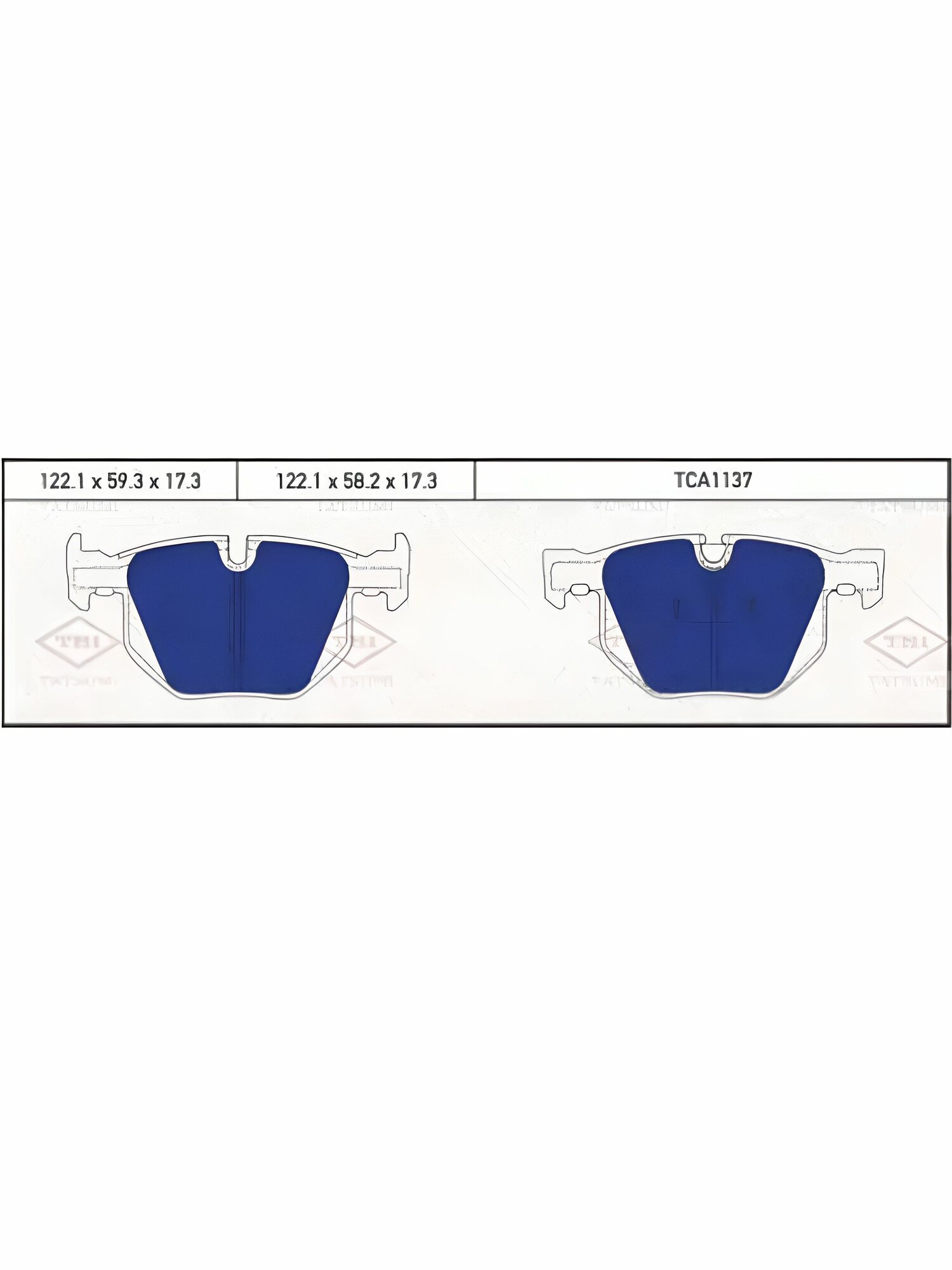 Колодки задние BMW 5 (E60) 2003>