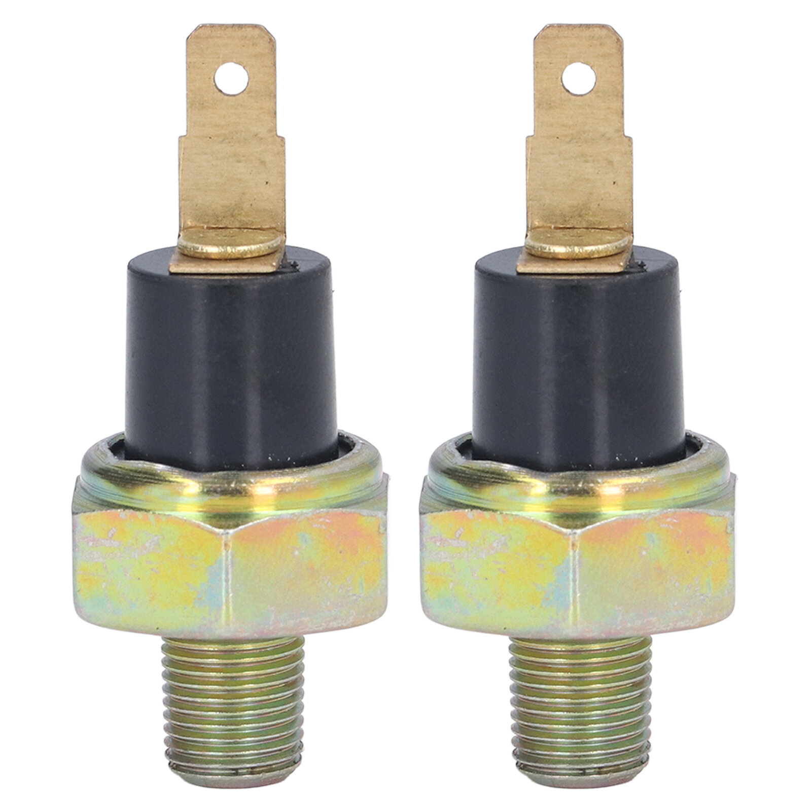 2Pcs Engine Oil Pressure Sensor Male Thread Transducer for Air Cooled Diesel