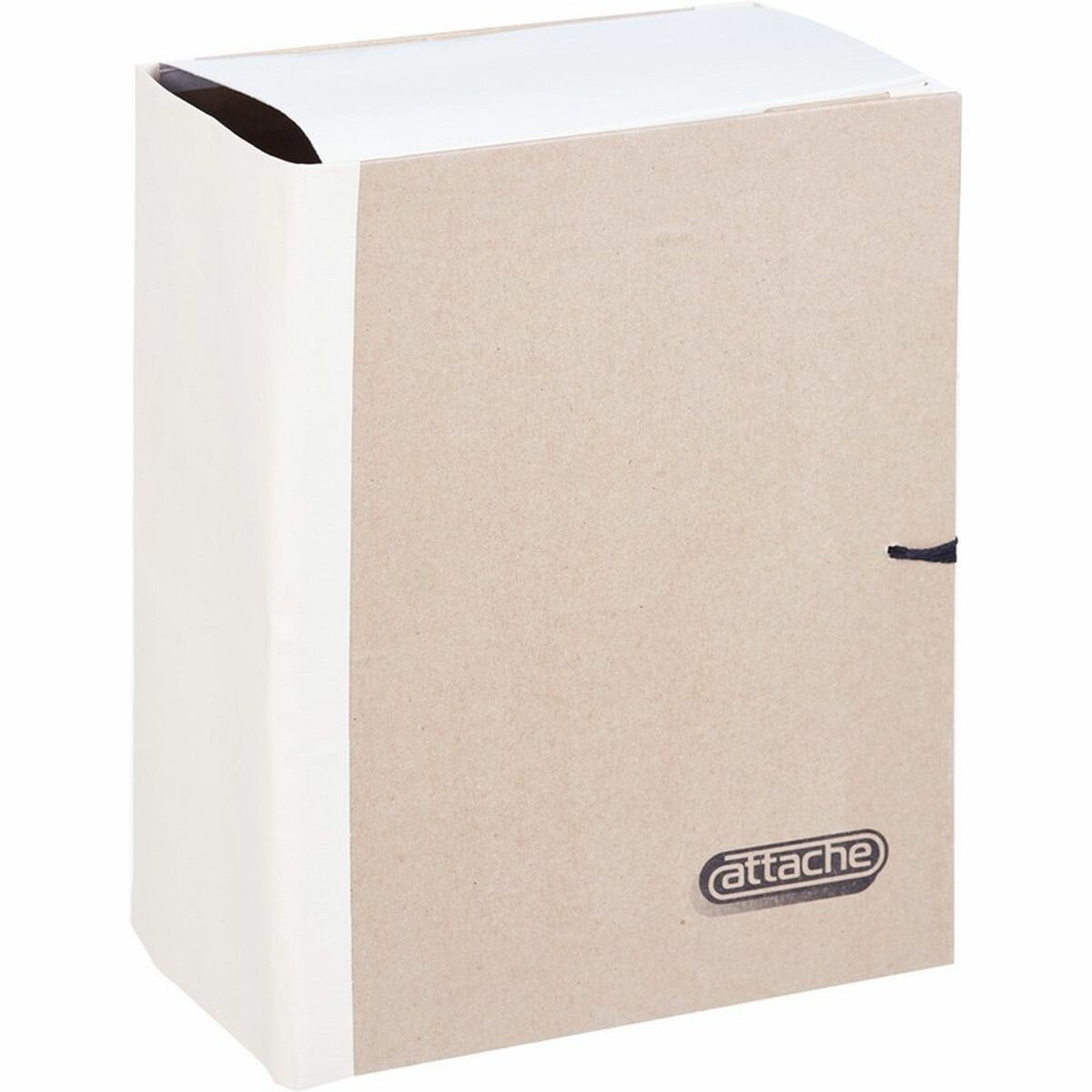Папка архивная с завязками Attache (А4, корешок 120мм, до 1000л, 4 завязки, крафт/коленкор) бежевая