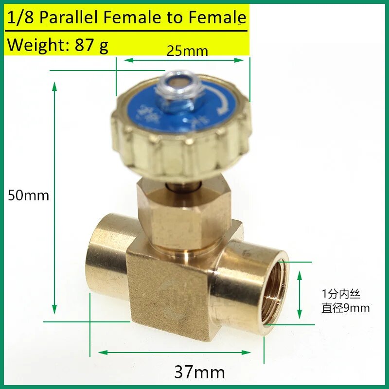 Шланговый штуцер, латунный параллельный игольчатый клапан, регулирующий клапан микрорасхода, наружная и внутренняя резьба 1/8 1/4 3/8 M10, масляный клапан 8 мм 10 мм