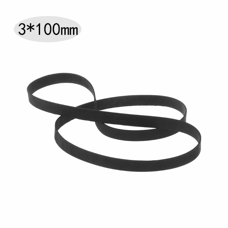 Replacement Turntable Belt Rubber Flat Drive Belt for Record Player DVD