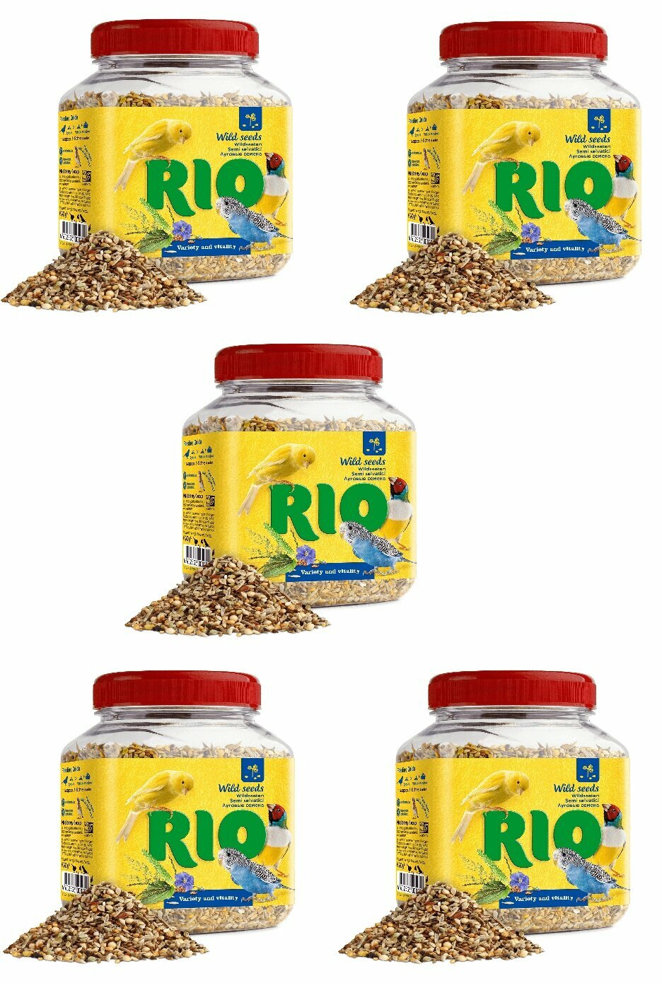 RIO Лакомство для птиц Луговые семена 240г (5 штуки)