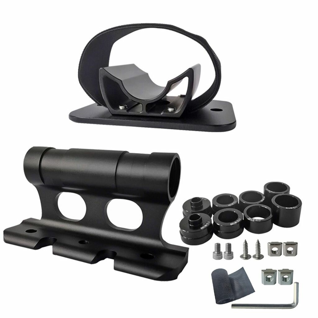 (1 комплект) Рама для крепления передних и задних колес велосипеда-B черная передняя вилка и черная задняя рама