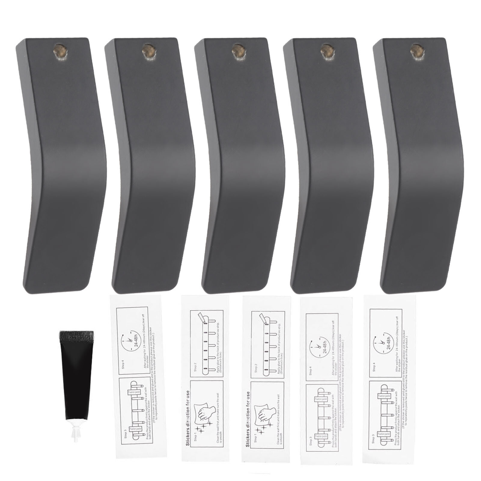 5шт V-образный крючок для полотенец без перфоратора, тканевый крючок, вешалка для кухонной фурнитуры, ванной комнаты