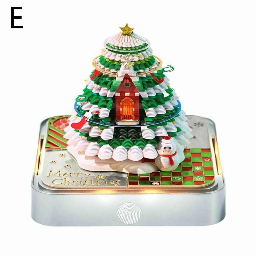 Календарь-блокнот на 2025 год светящаяся романтическая бумажная скульптура в 3D-панораме неба в саду замка