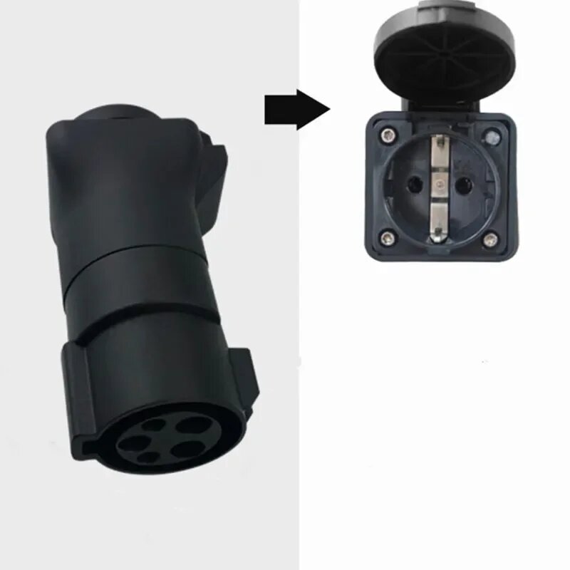 Адаптер зарядной станции j1772 для NEMA 5-15/5-20, тип 1 для Shuko 220 В, бытовой RV, мотоцикла, мотоцикла, велосипеда Type 1 to EU