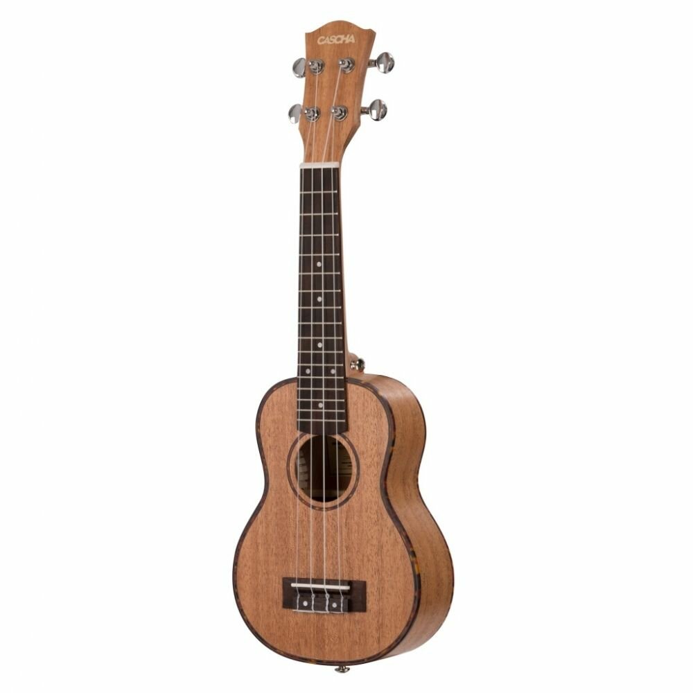 Cascha HH-2026L Mahogany Series Укулеле сопрано, леворукий, с чехлом, цвет натуральный
