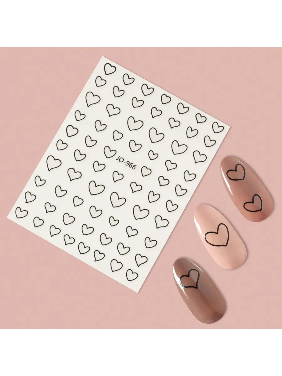Наклейки для ногтей Сердца